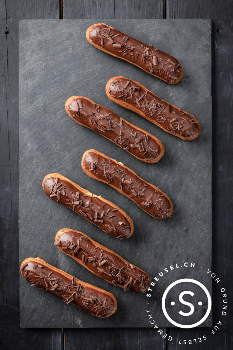 Boston Cream Eclairs / Vanille-Eclairs – Rezept von Streusel